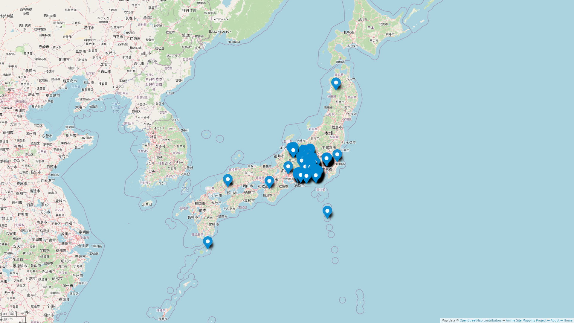 Main Map | AnimeNavi - Anime Site Mapping Project